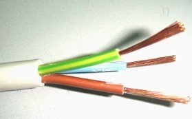 3 câble de commande de commutateur du noyau 2.5mm RVV H03VV-F H05VV-F pour la connexion interne