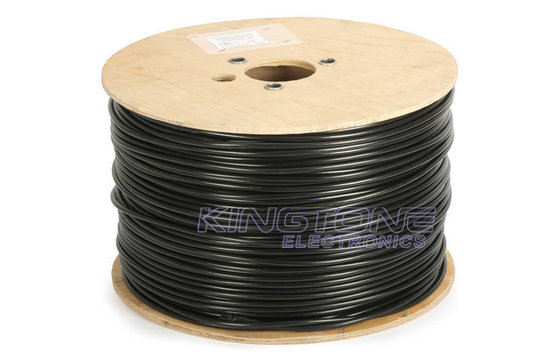 Millimètre 4 de noyau de GYXTC8S 13,5 de câble optique de fibre avec la norme du CEI 60794-1, noire