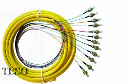 24 câbles optiques de réseau de fibre de noyau imperméables pour la communication