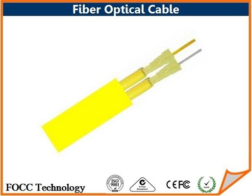 Veste ignifuge directe de câble optique de fibre d'enterrement de sous du noyau 2 jumeau à plat