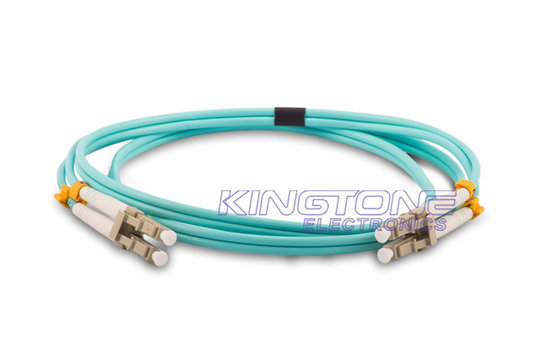 Corde de correction optique blanche duplex de fibre LC à LC 62.5/125 à plusieurs modes de fonctionnement