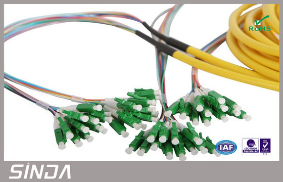 pullover optique de fibre Pré-terminée de LC/RPA Corning pour le projet de réseau de FTTH