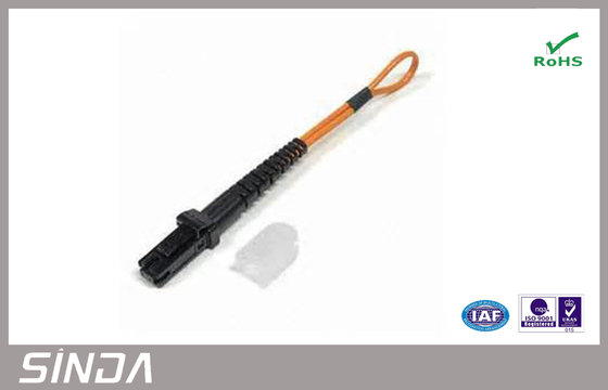 Réalimentation optique de pullover de fibre de MTRJ, câble adapté aux besoins du client de corde de correction de MTRJ pour la mise en réseau
