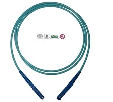 Corde de correction optique de fibre du PC E2000 à un noyau, OM3 diamètre du câble 2.0mm