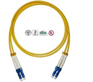 6 noyaux LC - corde de correction optique de fibre de PC pour CATV, sondes de fibre optique
