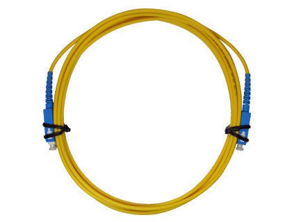 Corde de correction optique de fibre de connecteur de Sc/UPC, câble du simplex 3.0mm LSZH
