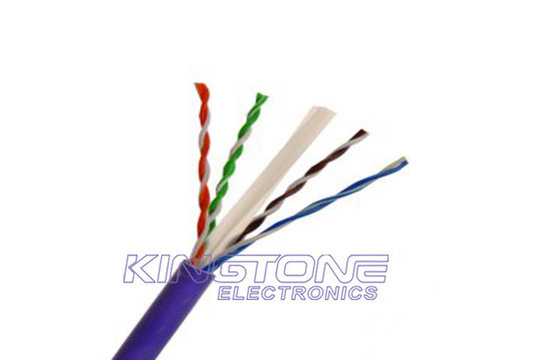 Câble de caméra de sécurité de LSZH UTP CAT6 dans 4 paires d'en cuivre nu solide de 23AWG
