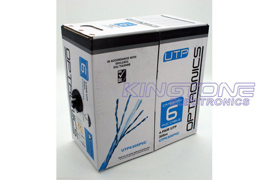 la caméra de sécurité de 23AWG UTP CAT6 câble 4 paires de PVC évalué par CMR nu d'en cuivre