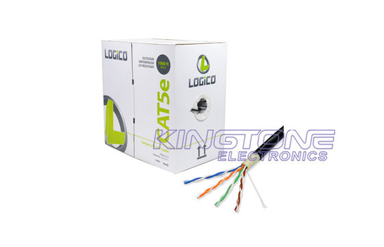 UTP CAT5E 24AWG Bare Copper with 2C / 18AWG PVC Jacket Siamese Cable