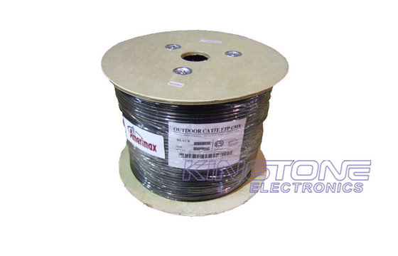 PVC nu solide de l'en cuivre LSZH du câble 4PR 24AWG de caméra de sécurité d'UTP CAT5E