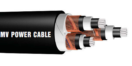 Gaine souterraine ignifuge de PVC d'isolation du câble à haute tension XLPE