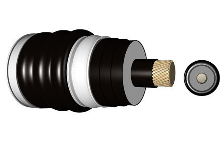 110~220KV câble à haute tension isolé par XLPE de l'ALUMINIUM CONDUTOR