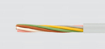 Gris, câble d'isolation orange de PVC de cable électrique de basse tension fait sur commande