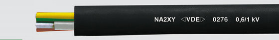 XLPE Insulated PVC Sheathed Cable , Insulated Electrical Wire in Black