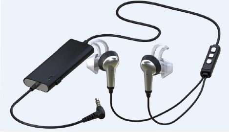 Noise-canceling Headphone, wide range Frequency response, battery embedded, high sensitivity