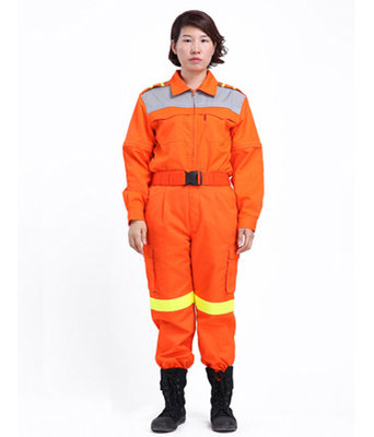 Women Worker Fire Rescue Apparel Protective Clothing with Reflective Tape