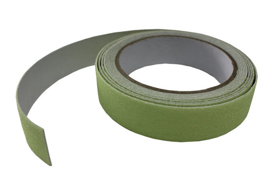 Single Sided Glow In The Dark Anti Slip Tape , PET Glow In The Dark Safety Tape