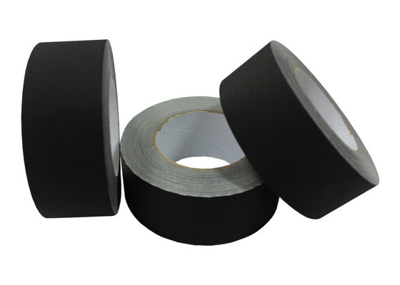 Non Reflective Black Gaffer Tape / Rubber Adhesive Waterproof Gaffer Tape