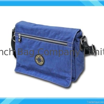 Blue Nylon Shoulder Bag