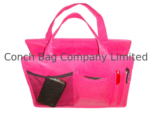Custom 90gsm Non Woven Fabric Bags / Non-woven Shopping Handbag
