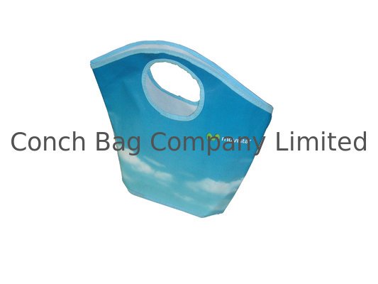Blue PP Non Woven Laminated Bags Durable With 80gsm - 140gsm Non Woven Fabric