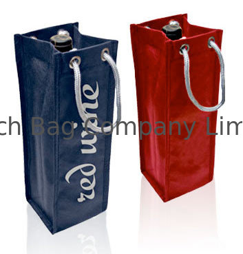 Eco Friendly PP Non Woven Bags for Wine Packaging , Multi Colors
