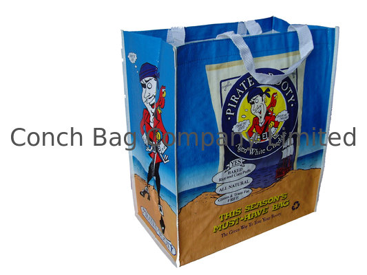 Custom Transparent PP Woven Bag for Advertising with 140gsm PP Woven Fabric