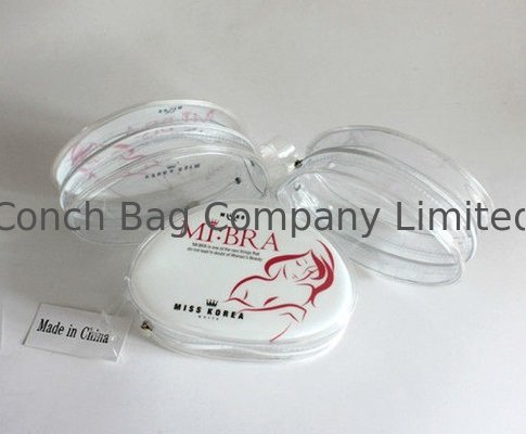 Cute Gift Clear PVC Bags with Embossed Printing , EN-71 ECO PVC Bag