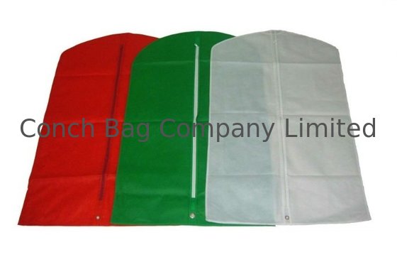 80gsm Non Woven Fabric Suit Cover Garment Bag for Clothes , OHSAS18001