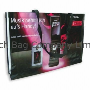 Colorful Tote Non Woven Shopping Bags , Glossy Laminated Non Woven Bag