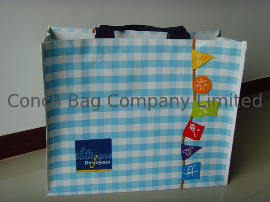 Laminated Supermarket Non Woven Shopping Bag , Eco-Friendly Non-Woven Promotional Bag