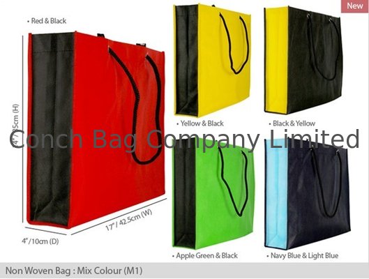 Purple Non Woven Shopping Bag For Advertisment / Promotion Bag  Tote Bag