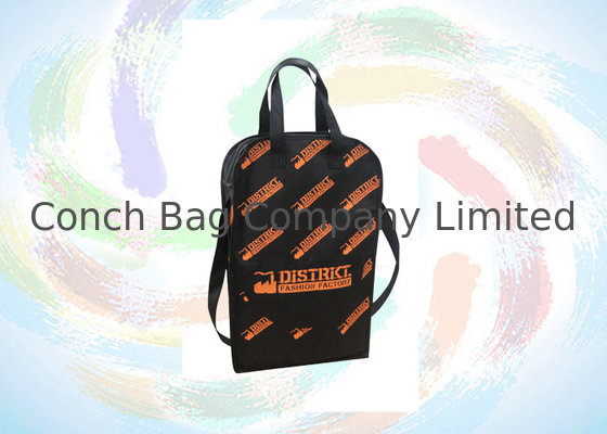 Red / Pink / Black Eco friendly Printed PP Non Woven Bag for Shopping Packing