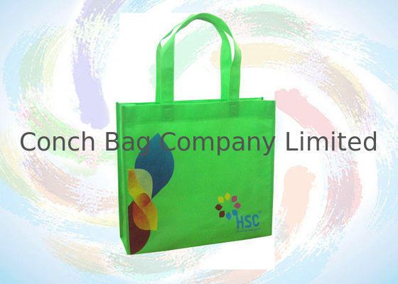 Printed Foldable Recyclable PP Non Woven Bag / Shopping Bags with Handle