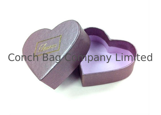 Customized exquisite ecofriendly heart shape gift box colored box