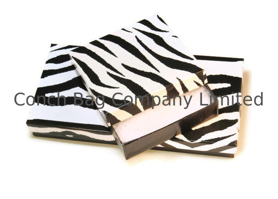 Eco-friendly Zebra Print Recycled Cardboard Gift Boxes for Jewelry Display