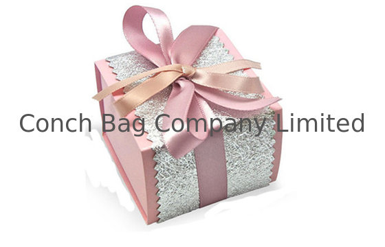 Elegant Gift Box Coated Paper / Drawer Type Gift Box With Ribbon Tied