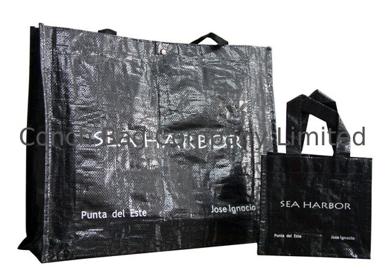Durable PP Woven Shopping Bags , Reusable Carrier Bag