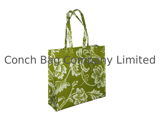 Houndstooth Pattern PP Woven Shopping Bags Water Proof With 4C Printing