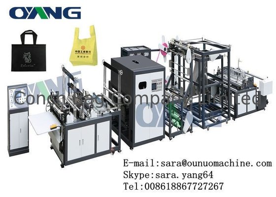 Regeneration Ultrasonic Non Woven Fabric Bag Making Machine With 9 Motors