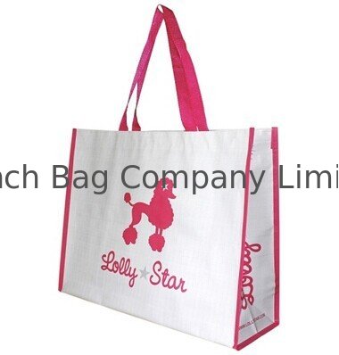 Glossy laminated foldable PP Woven Shopping Bag , Woven Tote Bag
