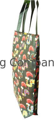Supermarket colorful green recyclable PP woven shopping bags