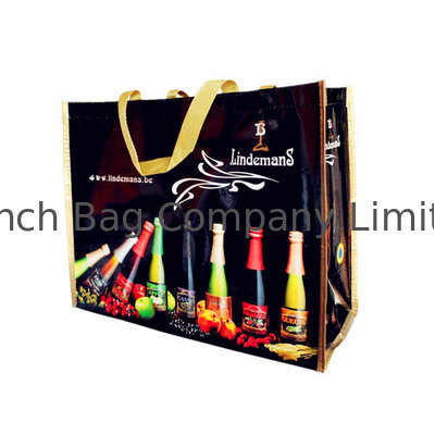 High Glossy 120gsm Logo Printed PP Non Woven Bags for Shopping