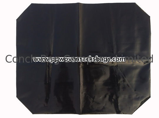 Black PE Plastic Valve Sealed Bags for Packing Activated Carbon / 25kg Valve PE Sacks