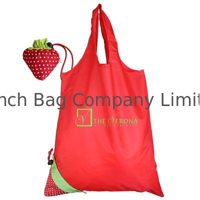 Red 190T custom reusable Non-Woven Shopping bag with Silk creen Printing logo