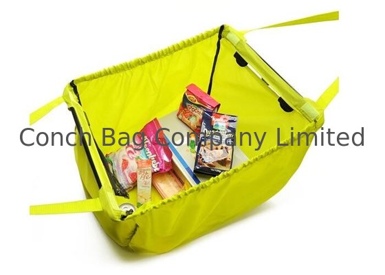 68L Ultra big capacity 420D nylon fabric portable shopping bag with bearing handle recyclable