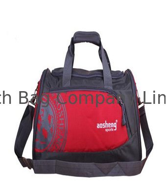 Elegant small nylon shoulder travel bag for women , two front zippered pocket