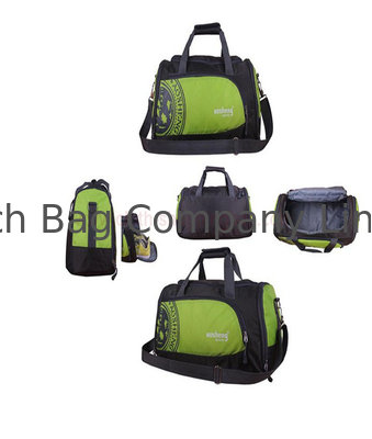 Promotional black Nylon shoulder waterproof sports gym bag / Handbag customized