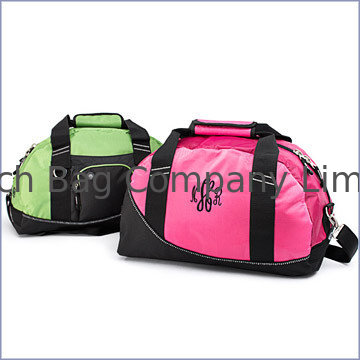 Polyester 600D Large Womens Travel Personalised Sports Bags in Pink And Green