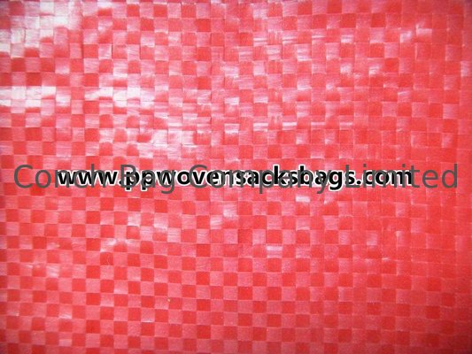 Customized Red PP Woven Bags / 25kg PP Sacks for Packing Plastic Pellets / Food / Chemical